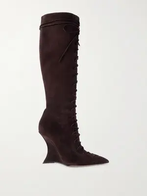 Paris Texas Wedge Boots For Women