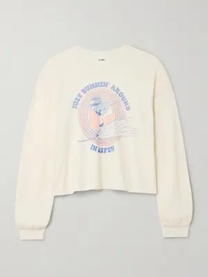 RE/DONE Printed Cotton-jersey T-shirt
