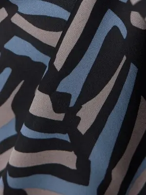 Matteau Printed Silk-georgette Pareo - Blue