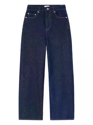 GANNI Logo-patch Jeans