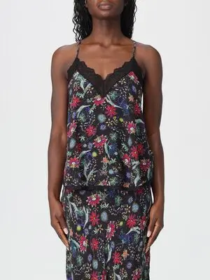 Zadig&Voltaire Floral Print Lace Trim Camisole - Multicolor