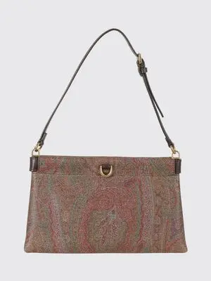 Etro Paisley Print Baguette Bag - Brown