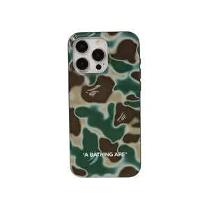 A BATHING APE Liquid Camo Iphone 15 Pro Max Case 'olive Drab - Green