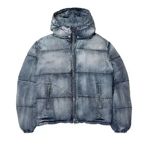 PURPLE BRAND Denim Puffer Jacket