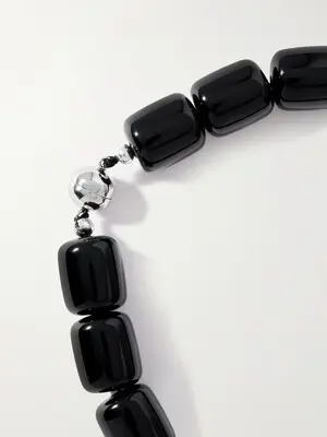 JULIETTA Ponza Silver-plated Necklace - Black