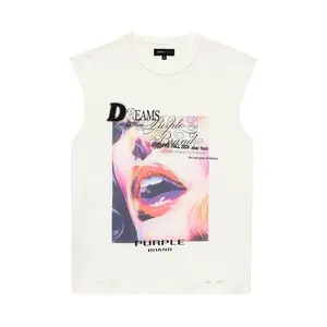 PURPLE BRAND Dreams Tank Top - White