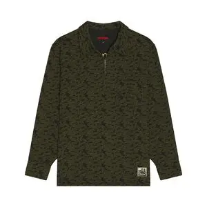 PLEASURES Leaf Half Zip Shirt