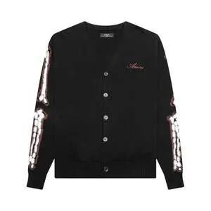 Amiri Leopard Bones Cardigan