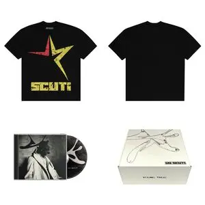 SP5DER Red Yellow Star Tee Box Set - Black