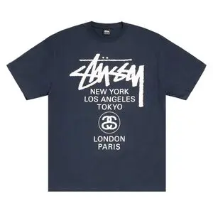 StÜssy World Tour Tee - Blue