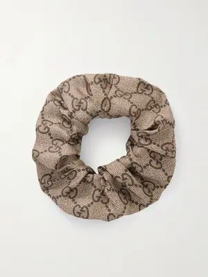 Gucci Silk-jacquard Scrunchie - Neutrals