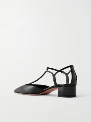 AQUAZZURA Sorbonne 35 Patent-leather Pumps - Black