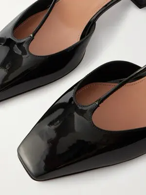 AQUAZZURA Sorbonne 35 Patent-leather Pumps - Black