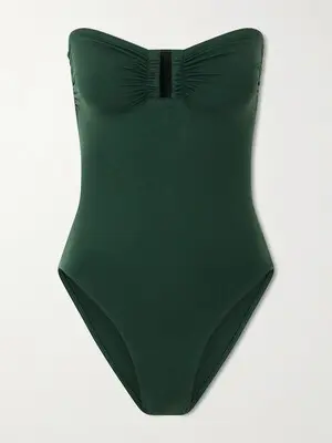 ERES Les Essentiels Cassiopée Bandeau Swimsuit Green