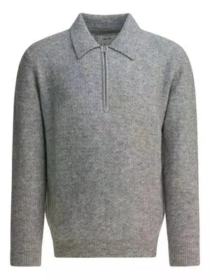 Nn07 Alfie Zip-textured Polo Shirt
