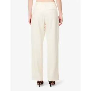 ME+EM Tapered-leg Pleated Woven Trousers