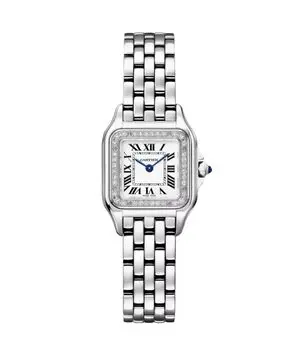 CARTIER Panthère De Small Diamond Quartz Watch - Steel