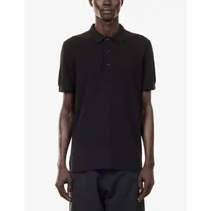 TOM FORD Short-sleeve Piquet Cotton-blend Polo Shirt - Black