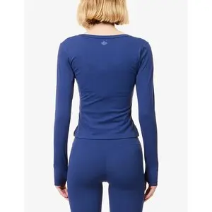 THE COUTURE CLUB Stretch-woven Sculpt Scoop-neck Top