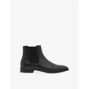 REISS Elba Leather Chelsea Boots - Black