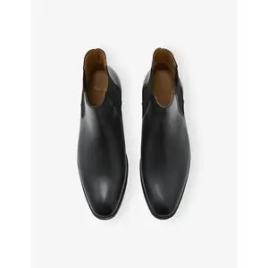REISS Elba Leather Chelsea Boots - Black