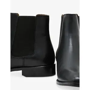 REISS Elba Leather Chelsea Boots - Black