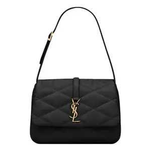 Saint Laurent Le 5 À 7 Leather Handbag - Black