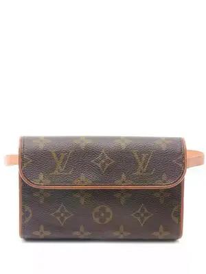 LOUIS VUITTON Florentine Monogram Clutch Bag - Brown