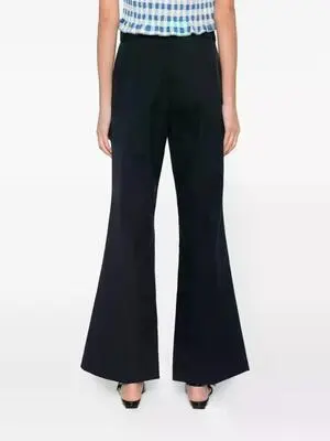 Sandro Wide-leg Wool Blend Trousers