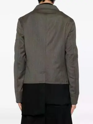 Comme Des Garçons Button-up Layered Jacket