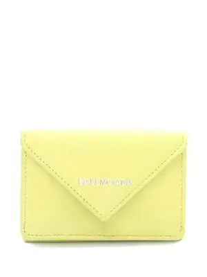 Balenciaga 2010 Paper Mini Trifold Wallet - Yellow