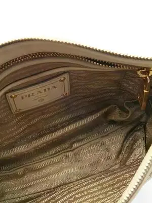 Prada Logo-detail Jacquard Shoulder Bag