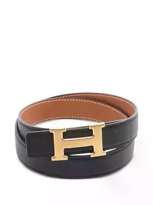 Hermès 2023 Mini Constance Reversible Belt - Black