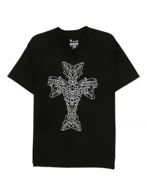 Yohji Yamamoto Y's For × Masses Cotton Printed T-shirt - Black