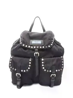 Prada 2010s Vela Stud-detail Backpack