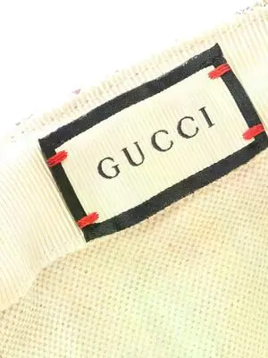 Gucci Floral-pattern Leather Baseball Cap