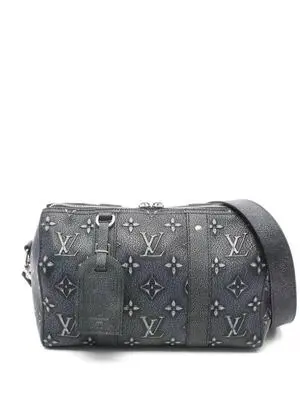 LOUIS VUITTON 2021 Monogram Embossed Shoulder Bag - Grey