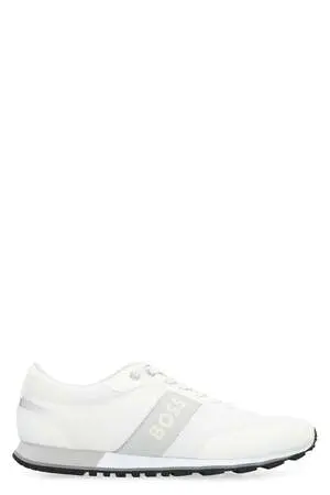 BOSS Low-Top Sneakers In Technical Fabric - White