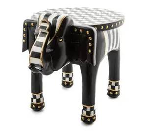 MACKENZIE-CHILDS Elephant Accent Table - One-color