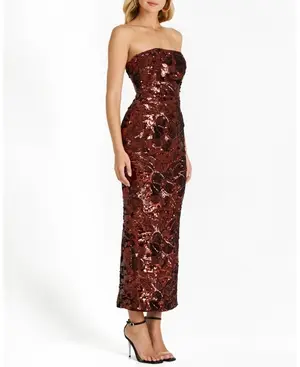 HELSI Leslie Sequin Gown - Copper