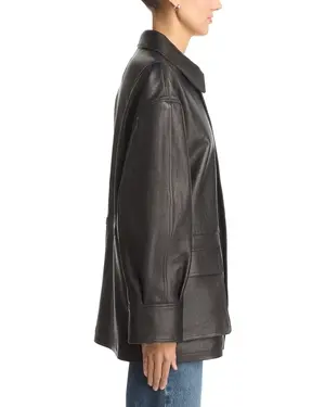 ARMA Maeve Leather Jacket - Black