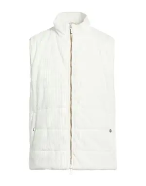 Eleventy Cotton Cashmere Corduroy Vest - White