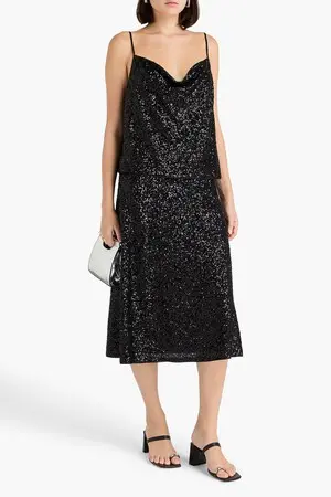 Diane Von Furstenberg Berlin Sequined Tulle Camisole