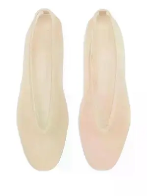 Le Monde Beryl Luna Mesh Almond-toe Ballet Flats - Neutrals