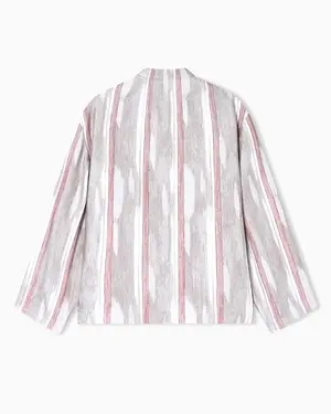 Giorgio Armani Jacquard Linen And Viscose Jacket