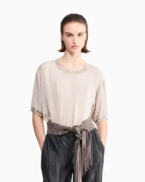 Giorgio Armani Silk Georgette Twin-set - Grey