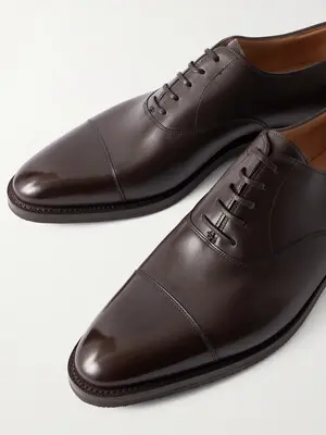 John Lobb City Ii Leather Oxford Shoes