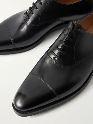 John Lobb City Ii Leather Oxford Shoes