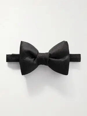 TOM FORD Pre-tied Polka-dot Bow Tie - Black