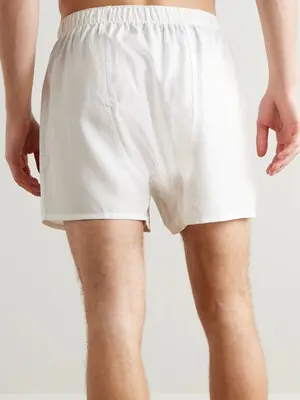CDLP Tencel™ Lyocell-poplin Boxer Shorts - White